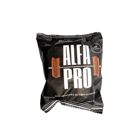 AlfaPro - Alfajor de Proteina 80grs - Chocolate Negro - Caja x8 unid – Punto Sano